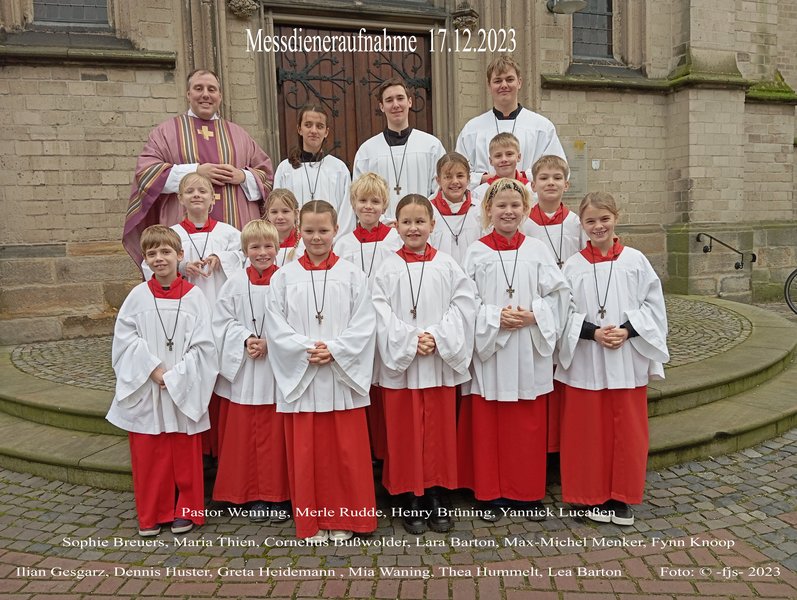 Messdienerneuaufnahme | Kath. Kirchengemeinde Gescher